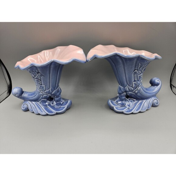 Red Wing, Rumrill | Accents | Vtg Red Wing Pottery Planter Vases Purple ...